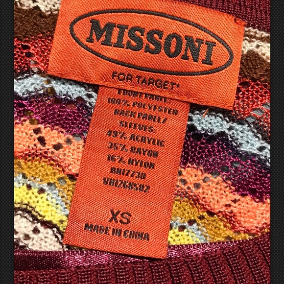 Missoni | Tops | Missoni Target Nwot Chevron Blouse Sweater Sheer | Poshmark